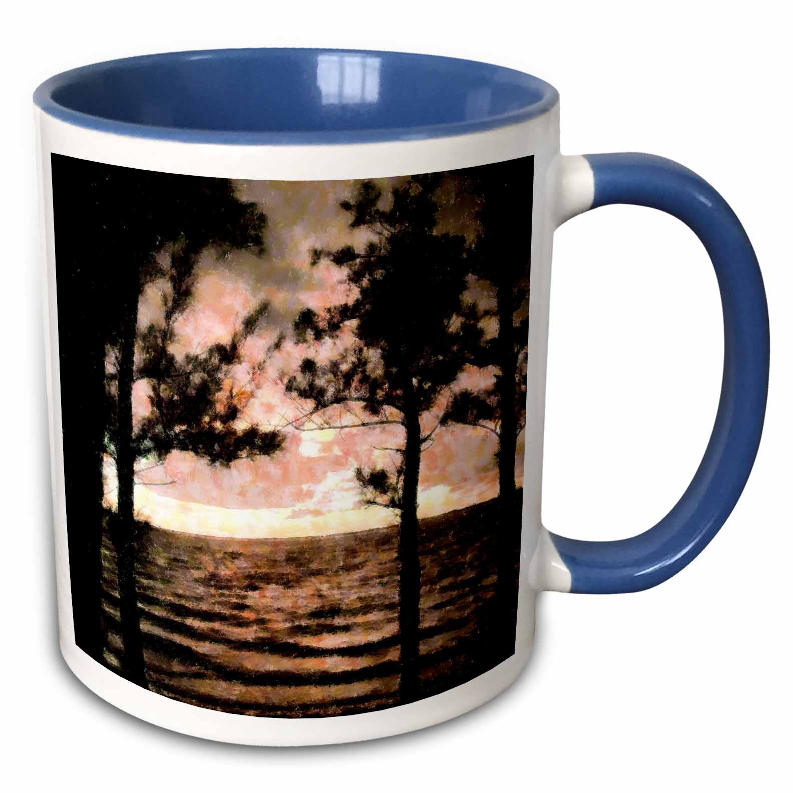 Stormy Sea 11oz Two-Tone Blue Mug mug-8660-6 - Walmart.com