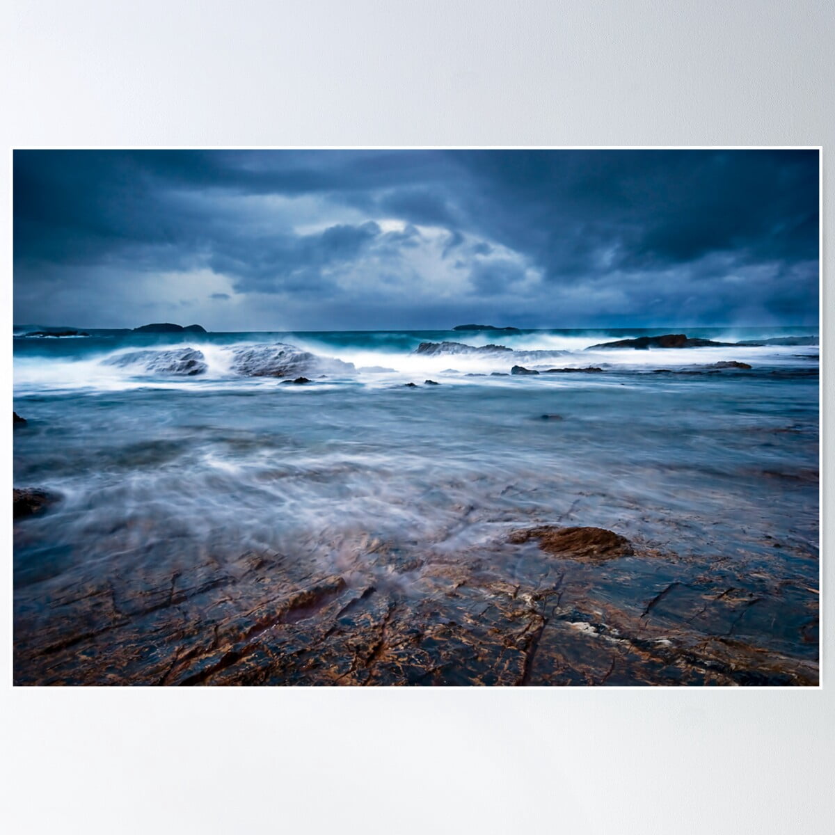 Stormy Seas Poster Wall Art, Modern Wall Decor For Living Room Bedroom ...
