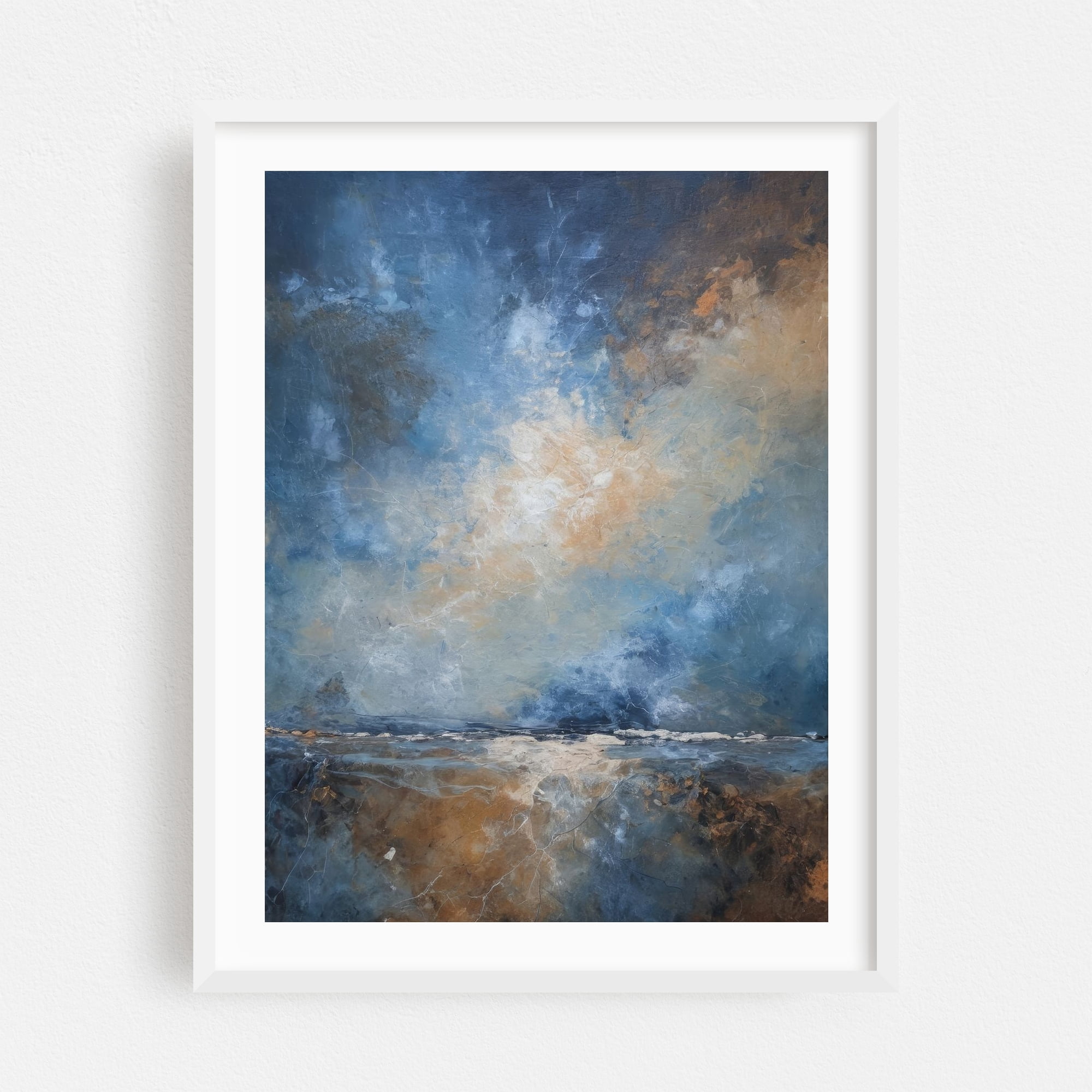 Stormy Tides - Digital Art Abstract Seascape Coast Ocean Moody Modern ...