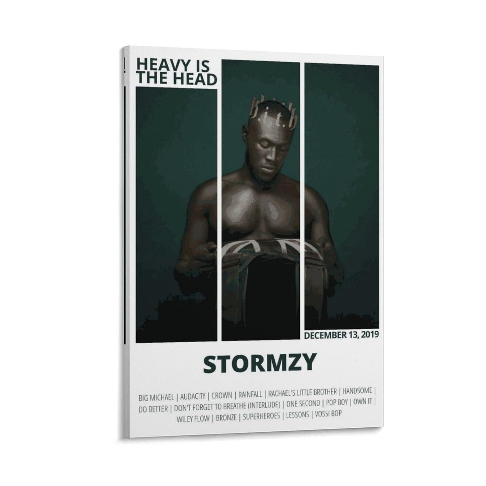 Stormzy Heavy Is The Head Stormzy Canvas Poster Bedroom Decoration ...