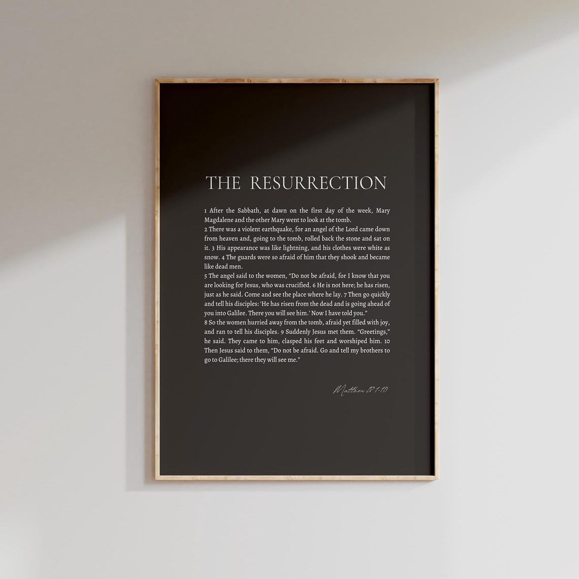 Story Of Easter Scripture Wall Art - The Resurrection Scripture ...