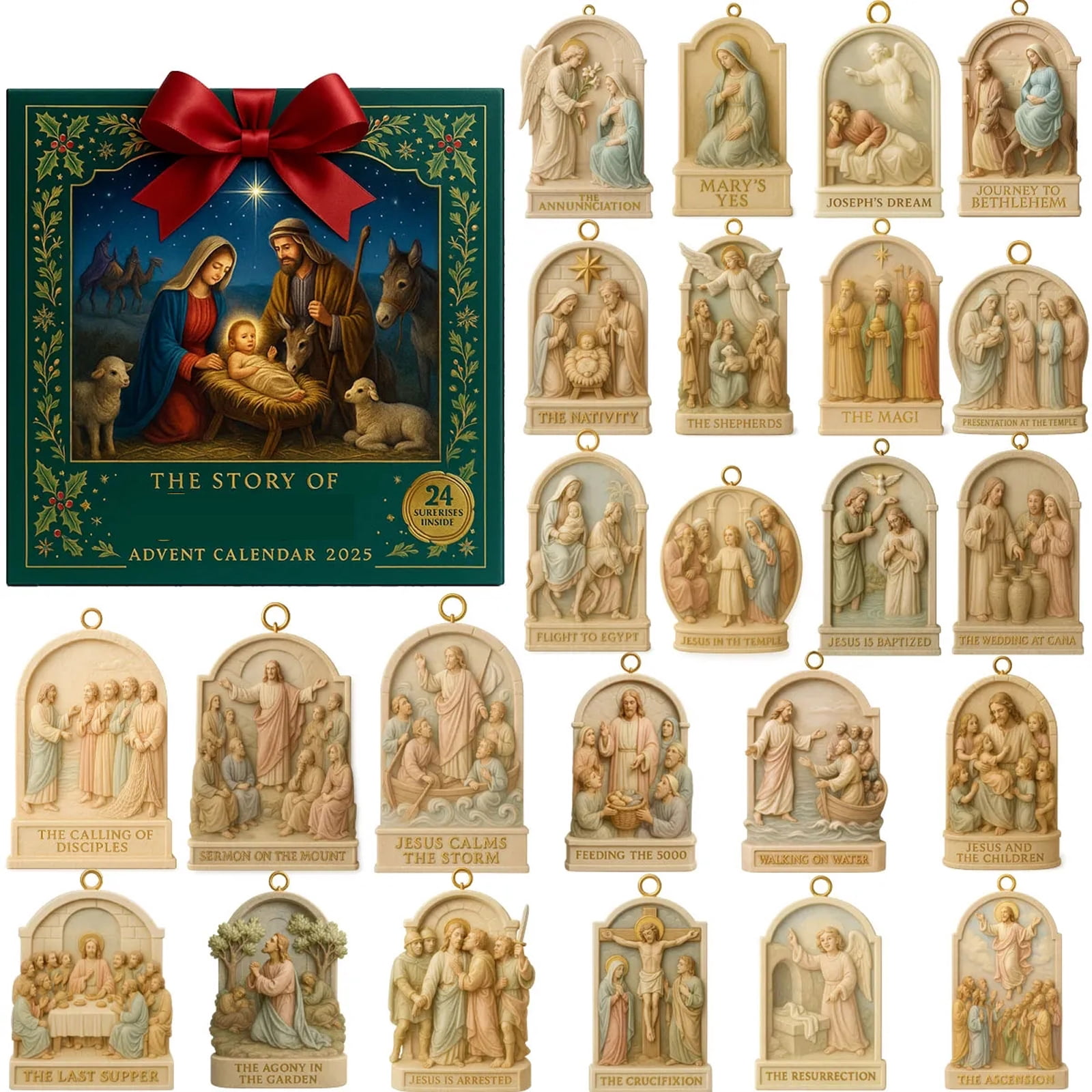 The Story of Jesus Advent Calendar 2025, 24-Day Christian Christmas ...