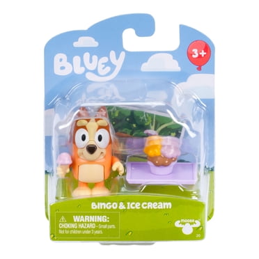 Bluey Toy Show Character Pack - Bluey, Bingo, Lucky's Dad, Lila Figures ...