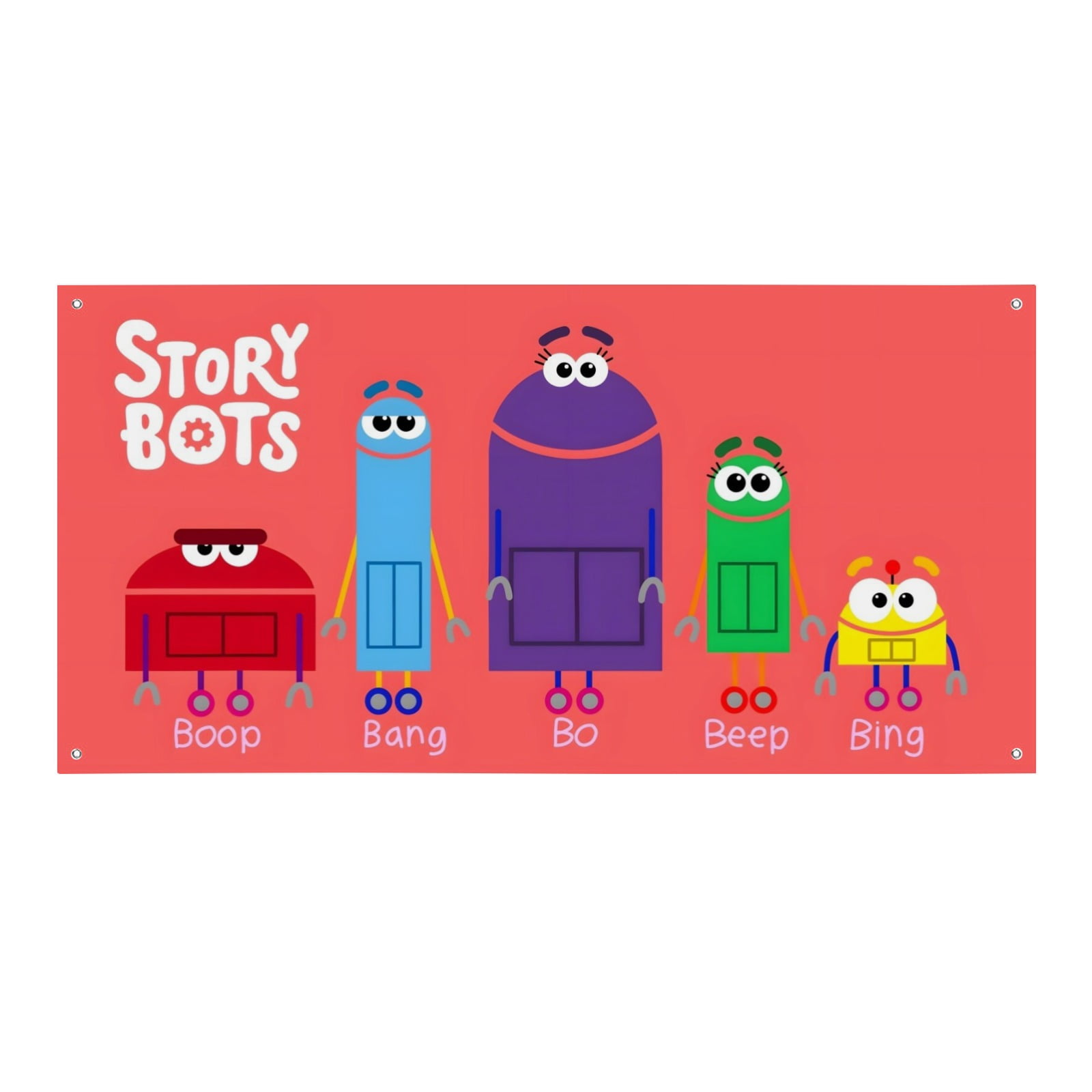 StoryBots-Theme Backdrops Banner Birthday Party Decor Supplies ...