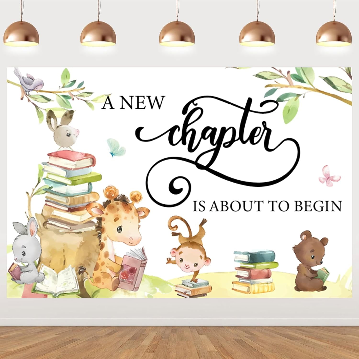 Storybook Baby Shower Backdrop - A New Chapter is About to Begin Baby ...