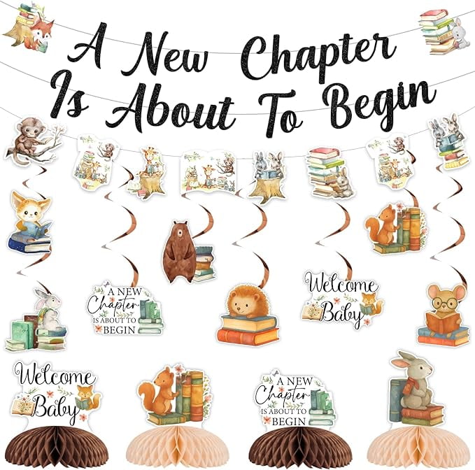 Storybook Baby Shower Decorations, A New Chapter is About to Begin ...