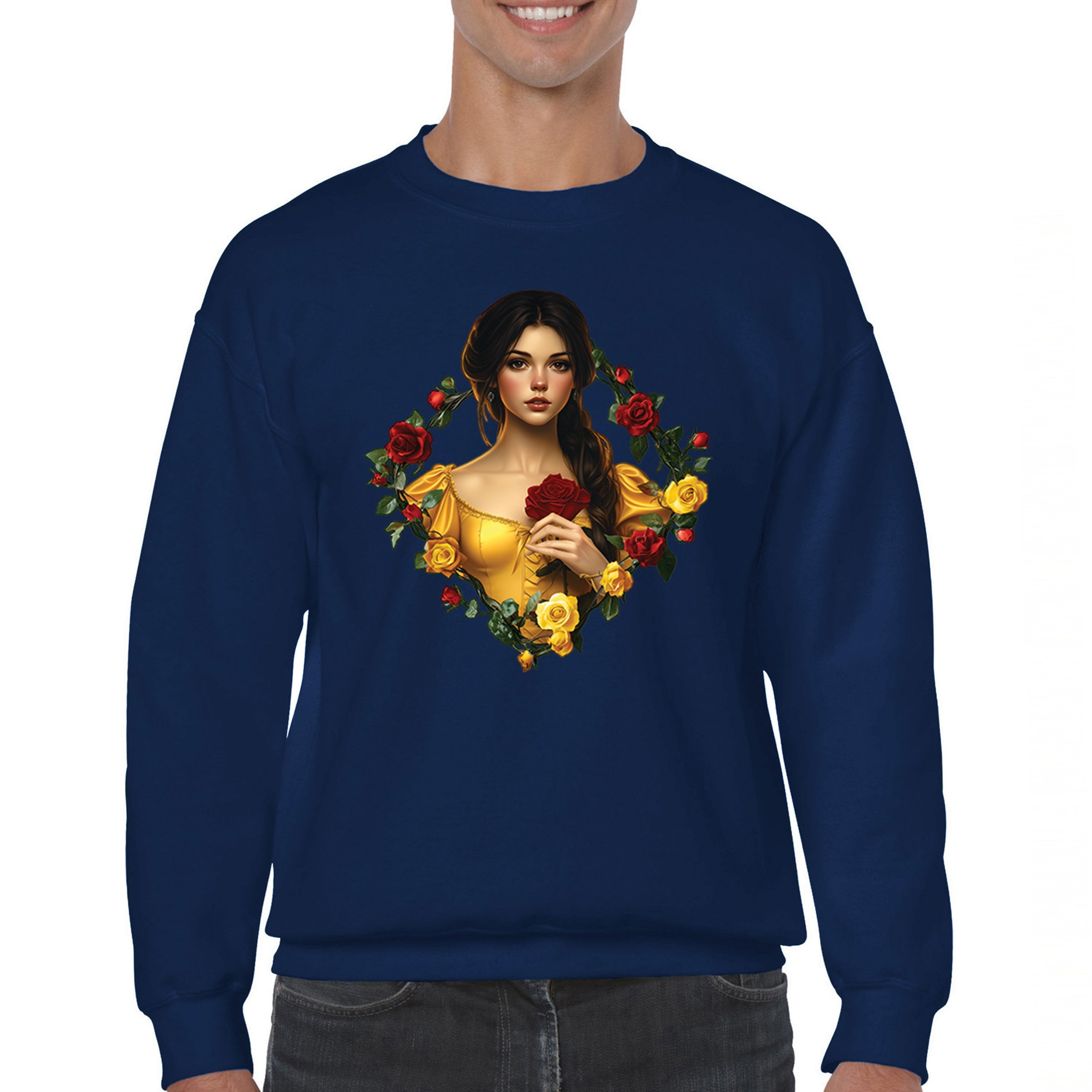 Storybook Beauty Rose Princess Sweatshirt Fairytale Belle Enchanted ...