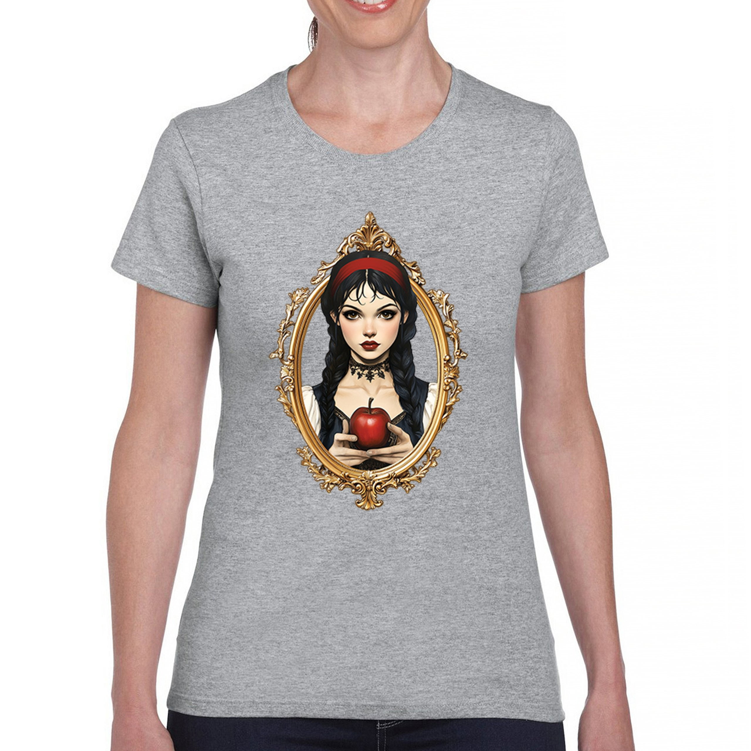 Storybook Snow White T-Shirt Gothic Fairytale Apple Princess Magical ...