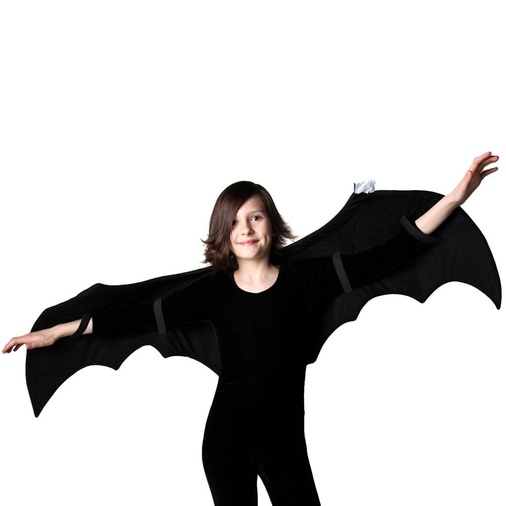 Storybook Wishes Kids Bat Costume and Pretend Play 52" Wings, Black - Walmart.com