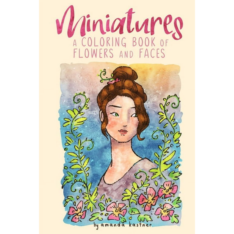 flower faces coloring pages