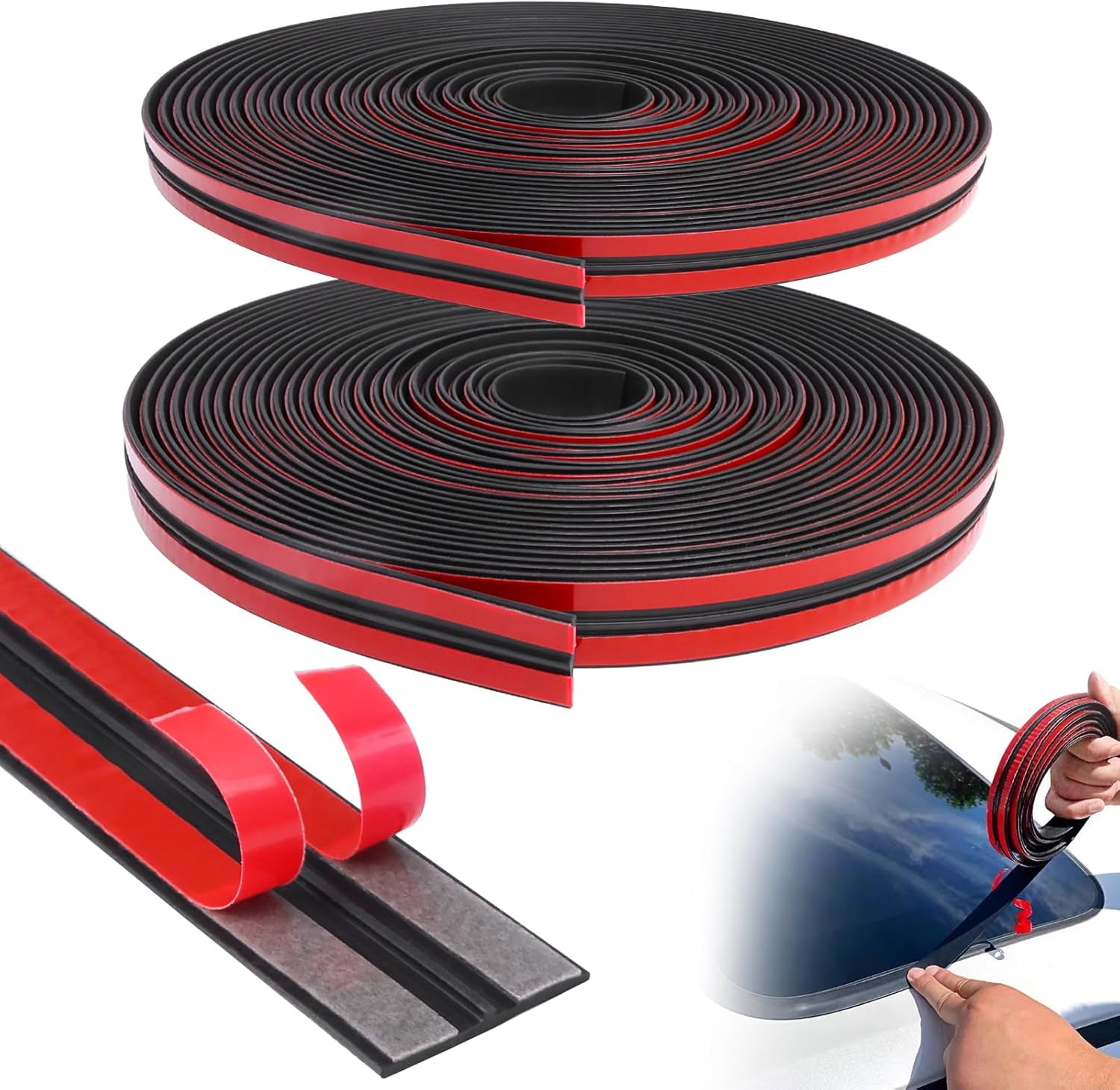 Storystore Car Weather Stripping, 14mmx19.68Ft T-Shape Cuttable ...