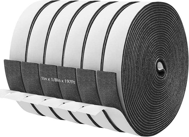 Storystore Foam Insulation Tape Self Adhesive, 1/2In x 1/4In x 33Ft ...