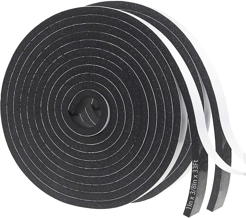 Storystore Foam Insulation Tape Self Adhesive, 1/2In x 1/4In x 33Ft ...