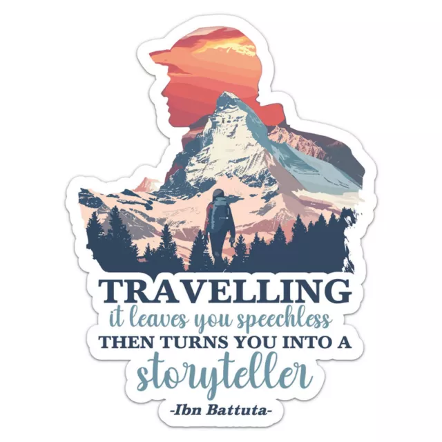 Storyteller Travel Sticker Phone Decal Water Bottle Stickers Car Decals ...