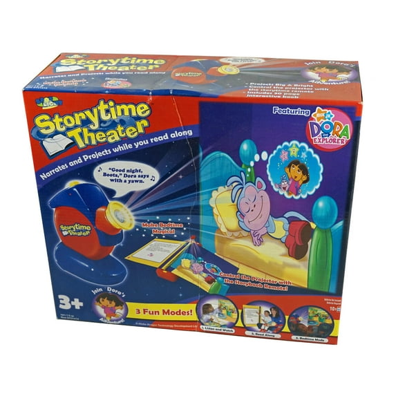 Storytime Theater Projector & 6 Cartridge Bundle Pack - Dora, Aladdin ...