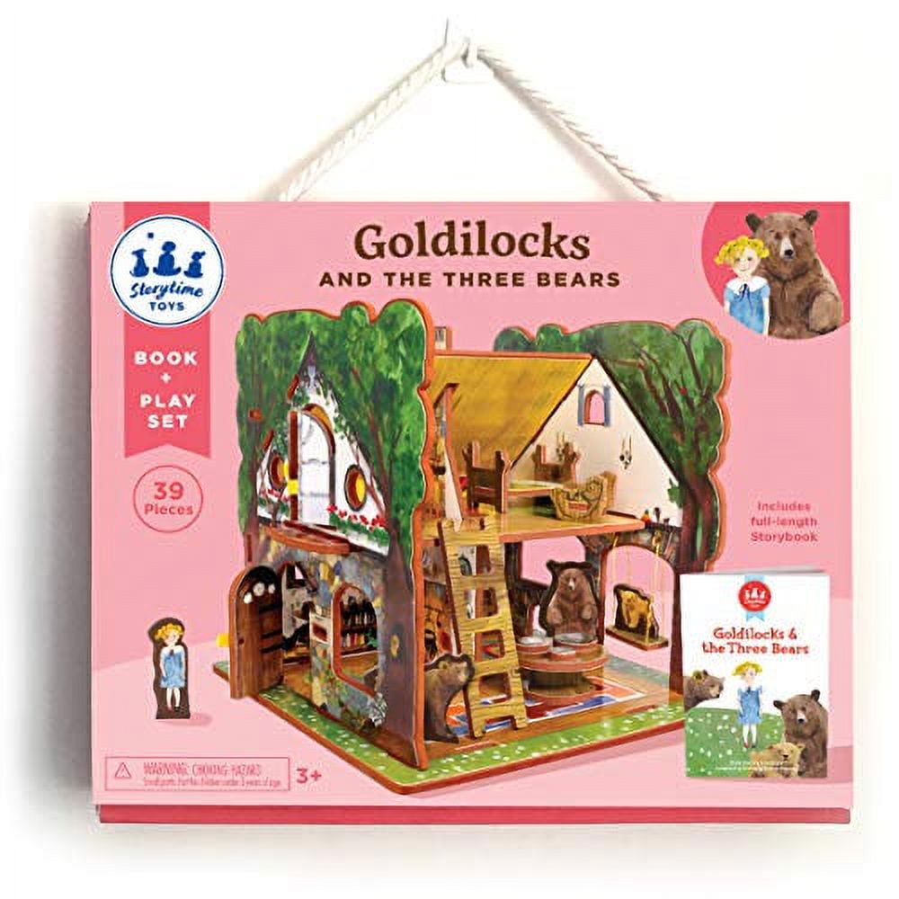 Storytime Kids Goldilocks & Three Bears Book & Toy Set, Educational ...