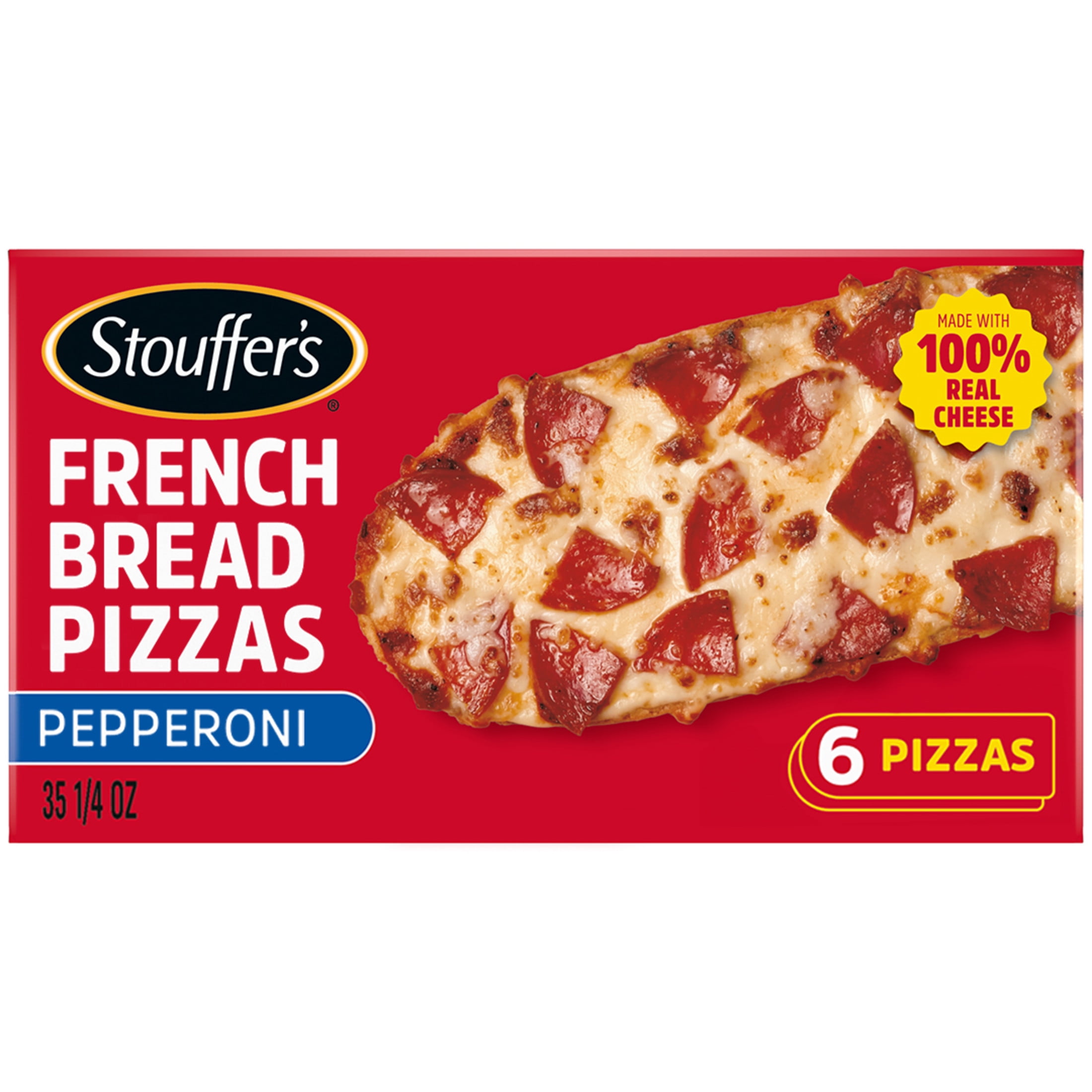 Stouffer's French Bread Pepperoni Frozen Pizza, 6 Count, Ready in Under ...