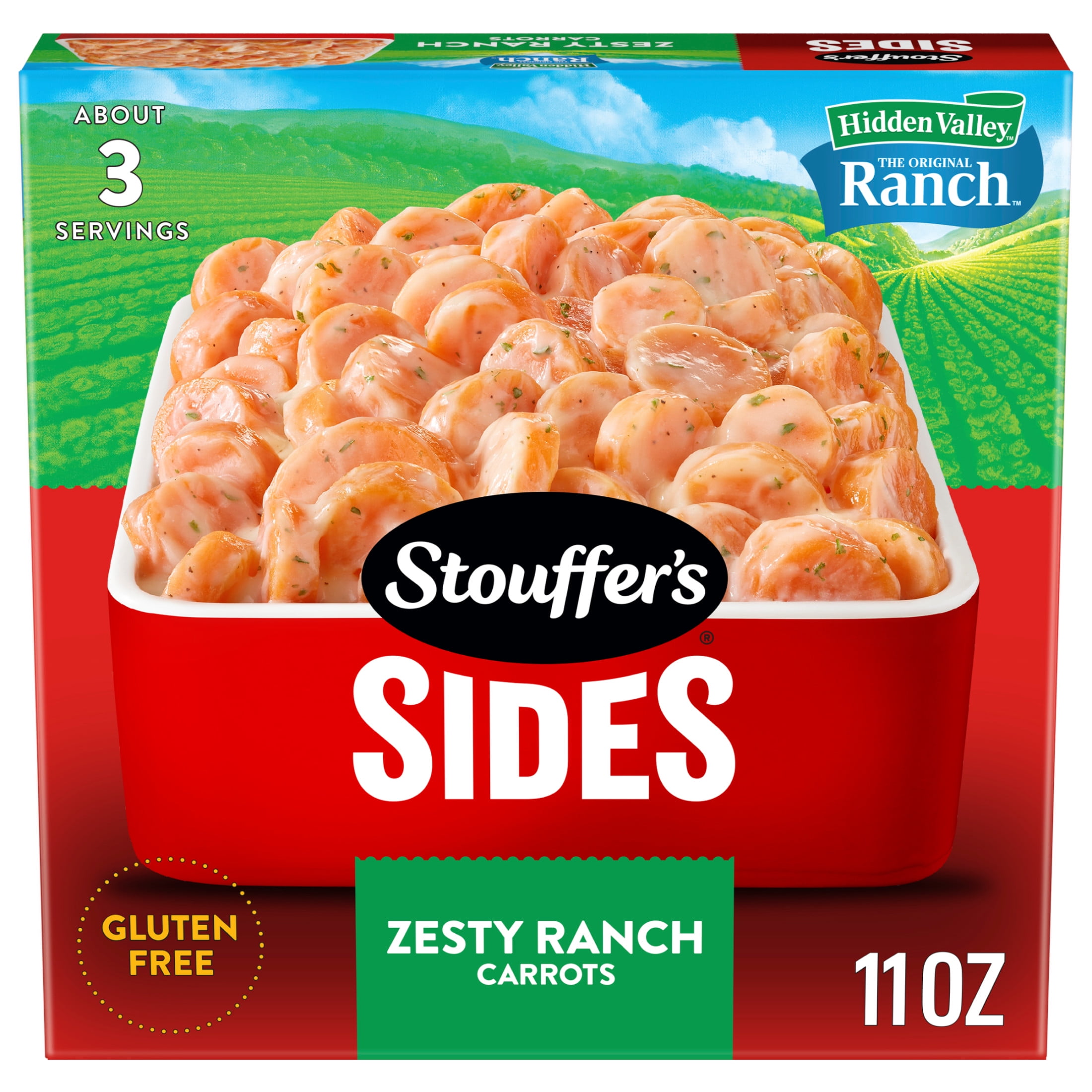 Stouffer’s Hidden Valley, Zesty Ranch Carrots, Side Dish, Frozen ...