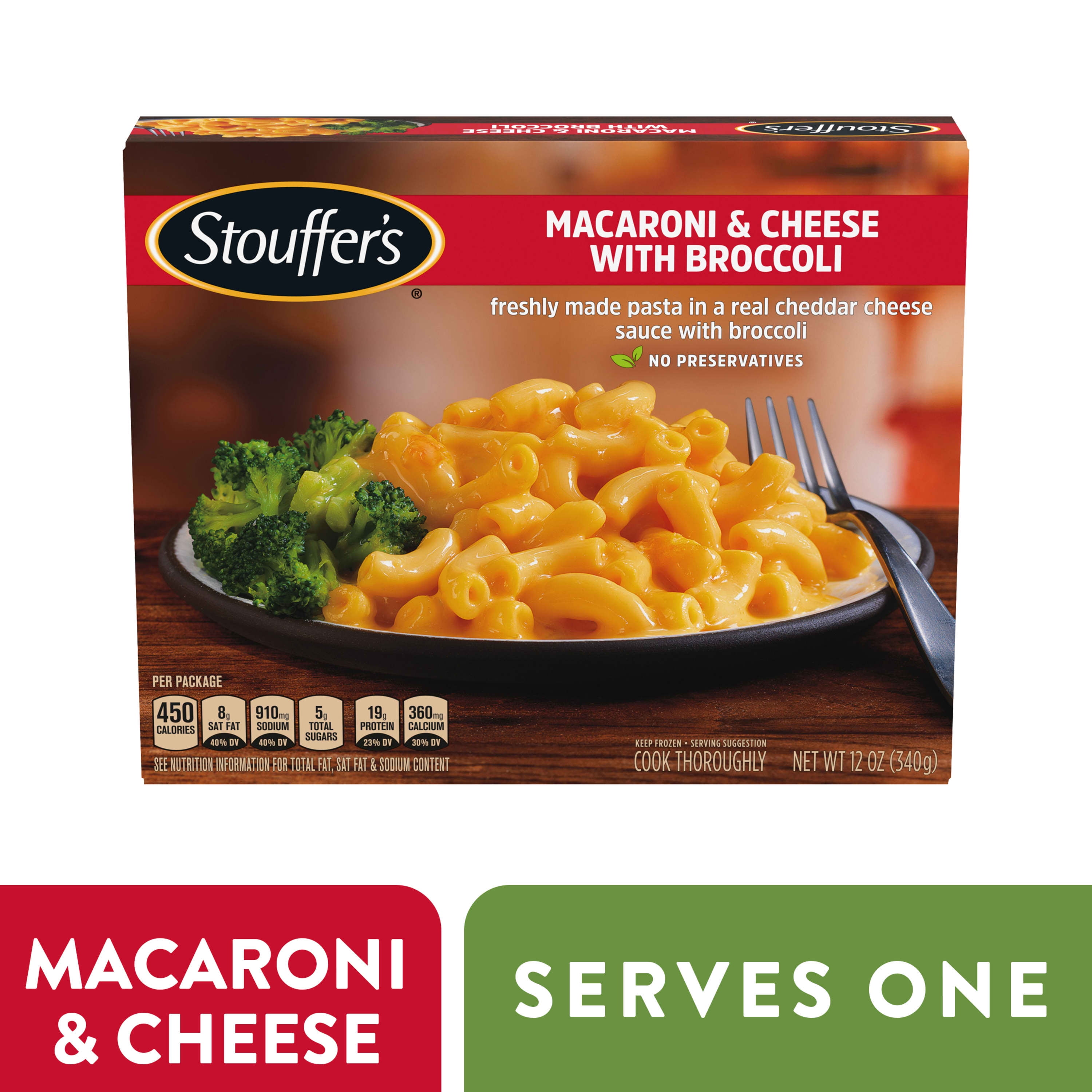 Stouffer's Macaroni and Cheese Frozen Meal, 12 oz (Frozen) - Walmart.com
