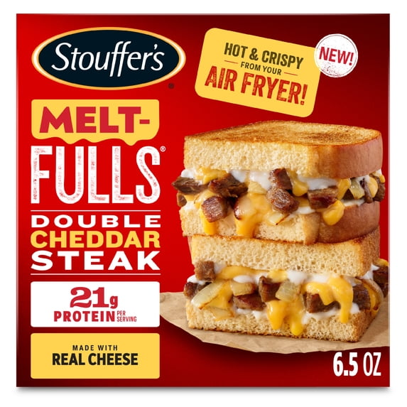 Stouffer's Double Cheddar Steak Frozen Sandwich 6.5 oz with Real ...