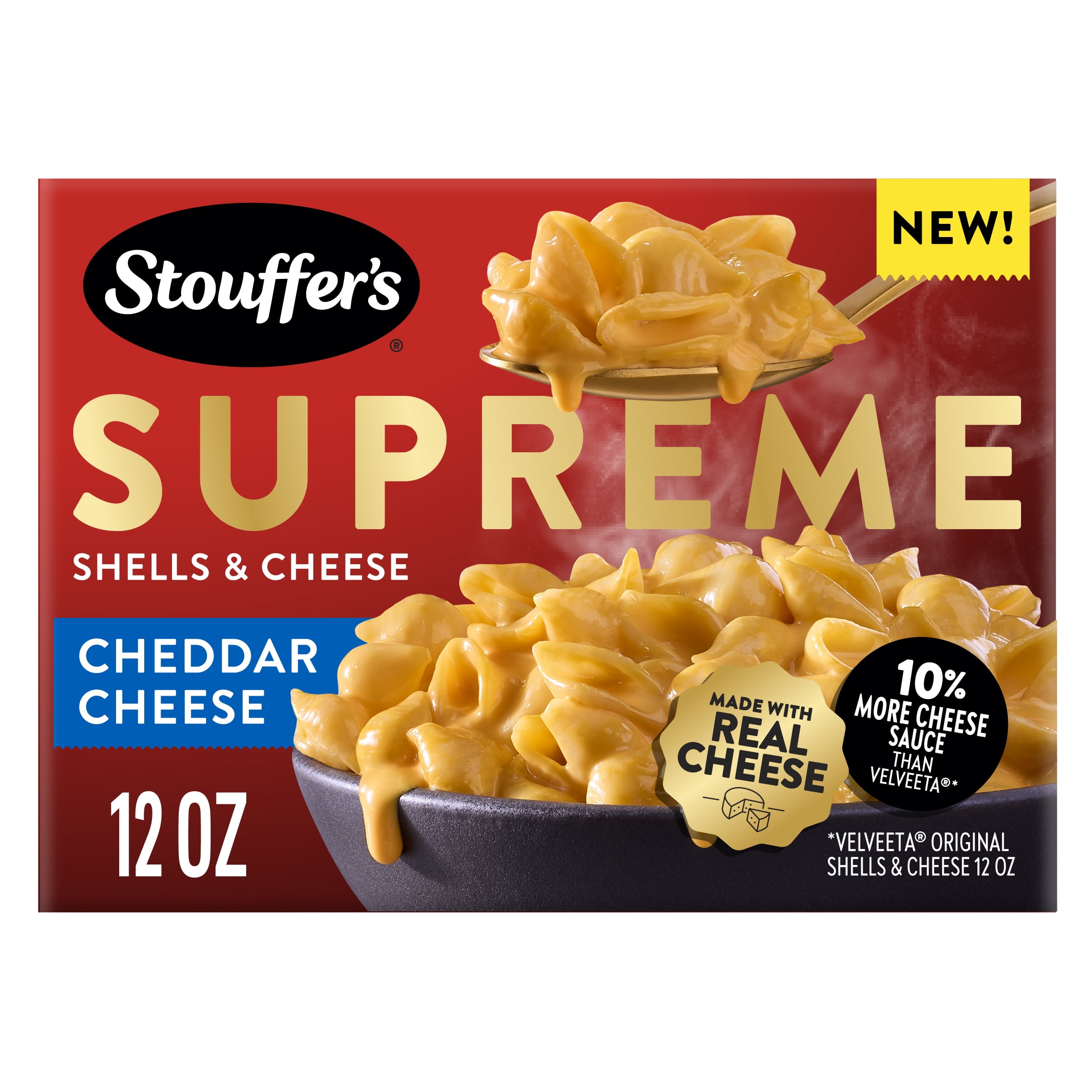 Stouffer’s Supreme Shells and Cheese, Three Cheese, Boxed Mac and ...