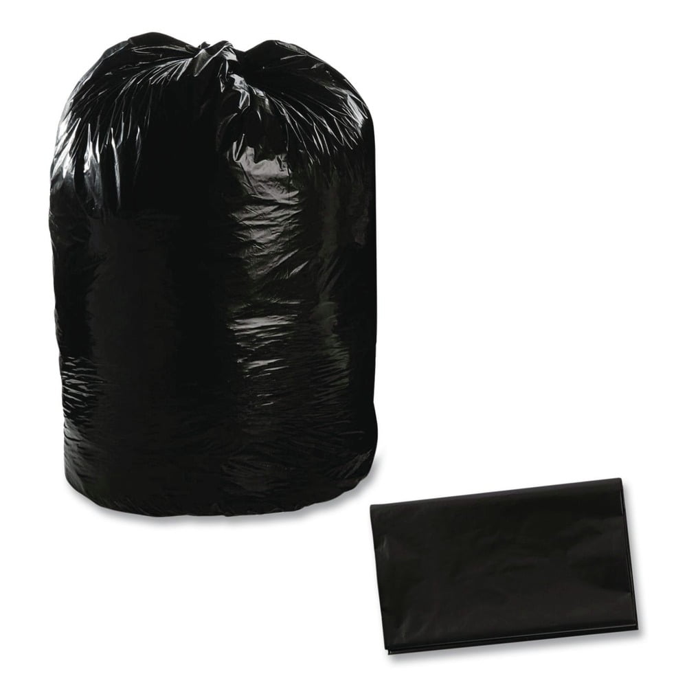Stout 100% Recycled Plastic Garbage Bags 60gal 1.5mil 36 x 58 Brown ...