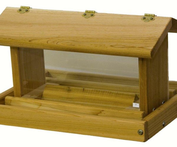 Stovall Products SP2F Standard Post-Mount Hopper Feeder - Walmart.com