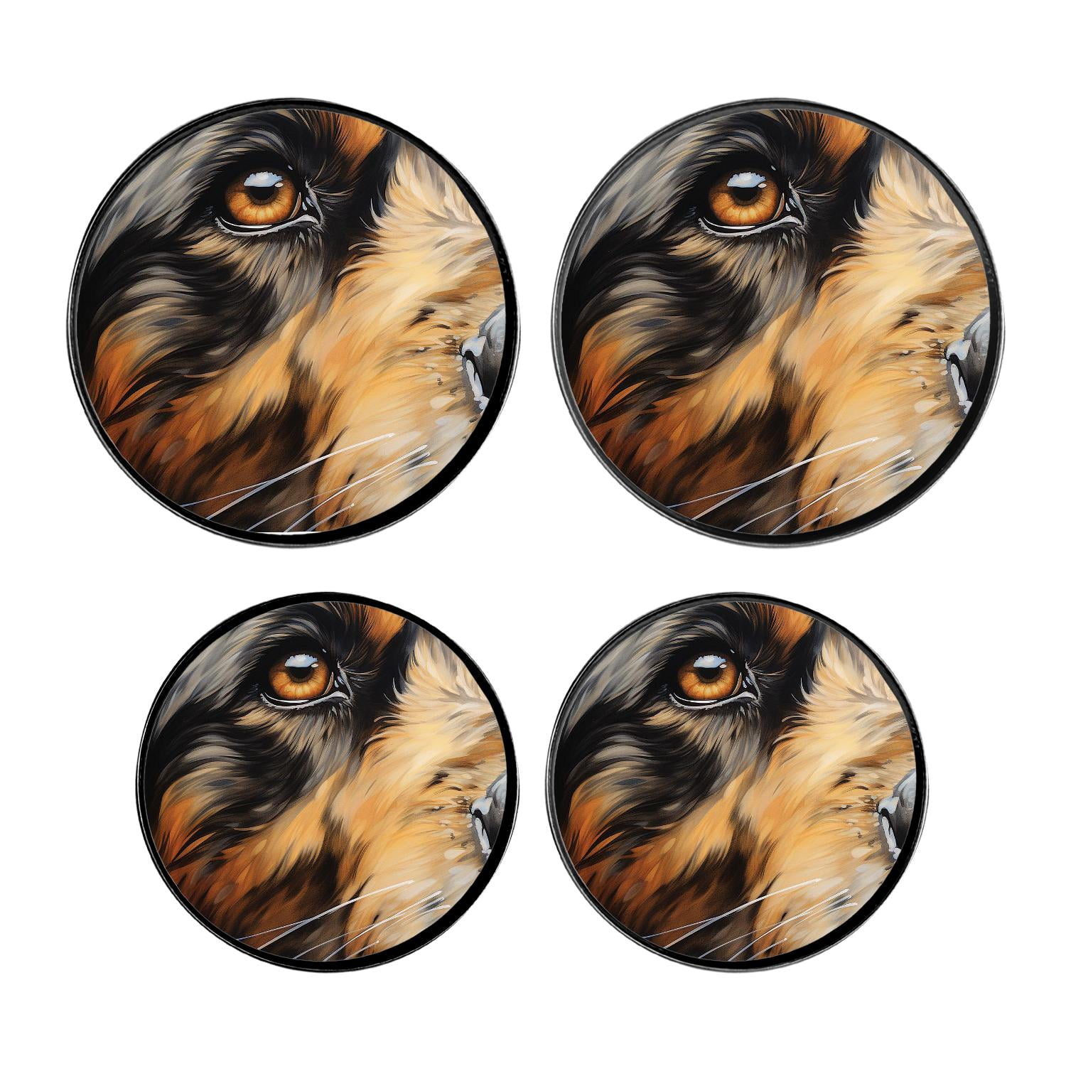 Stove Burner Covers 4 Pcs for Home Decor Cooktop Decorative ,Dog Breed ...