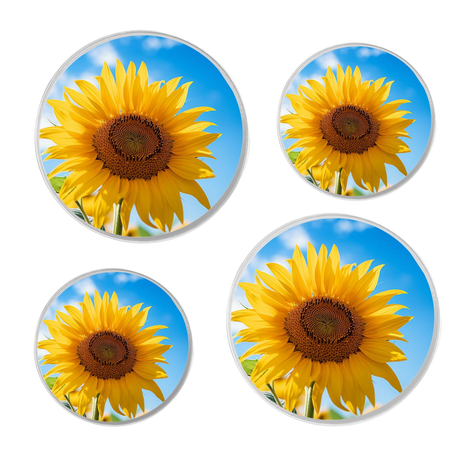 Stove Burner Covers 4 Pcs for ,ever blooming sunflower Cute Drawing ...