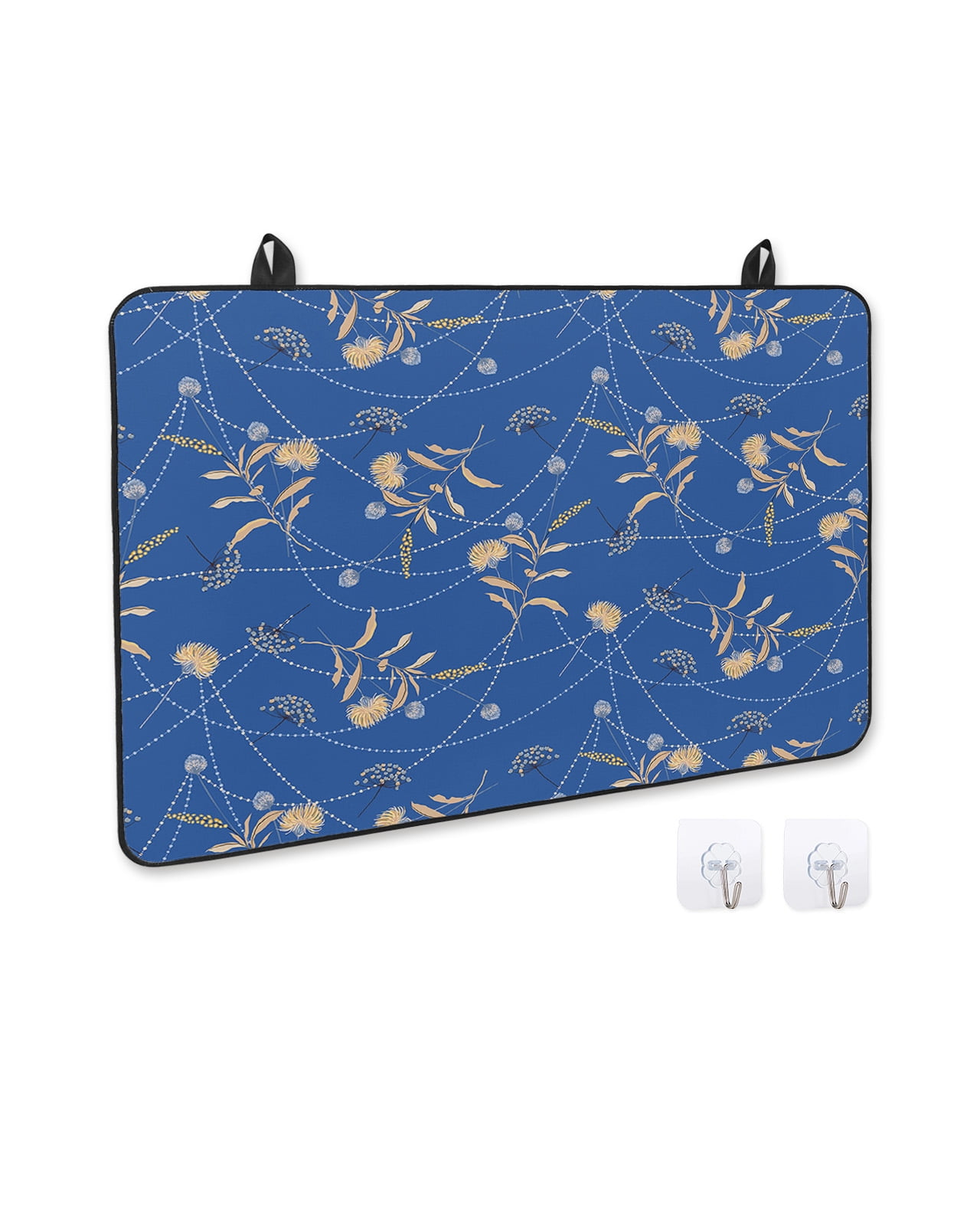 Stove Cover For Electric Stove Fall Vintage Flower Blue Dandelion Stove Top Cover For Glass Top