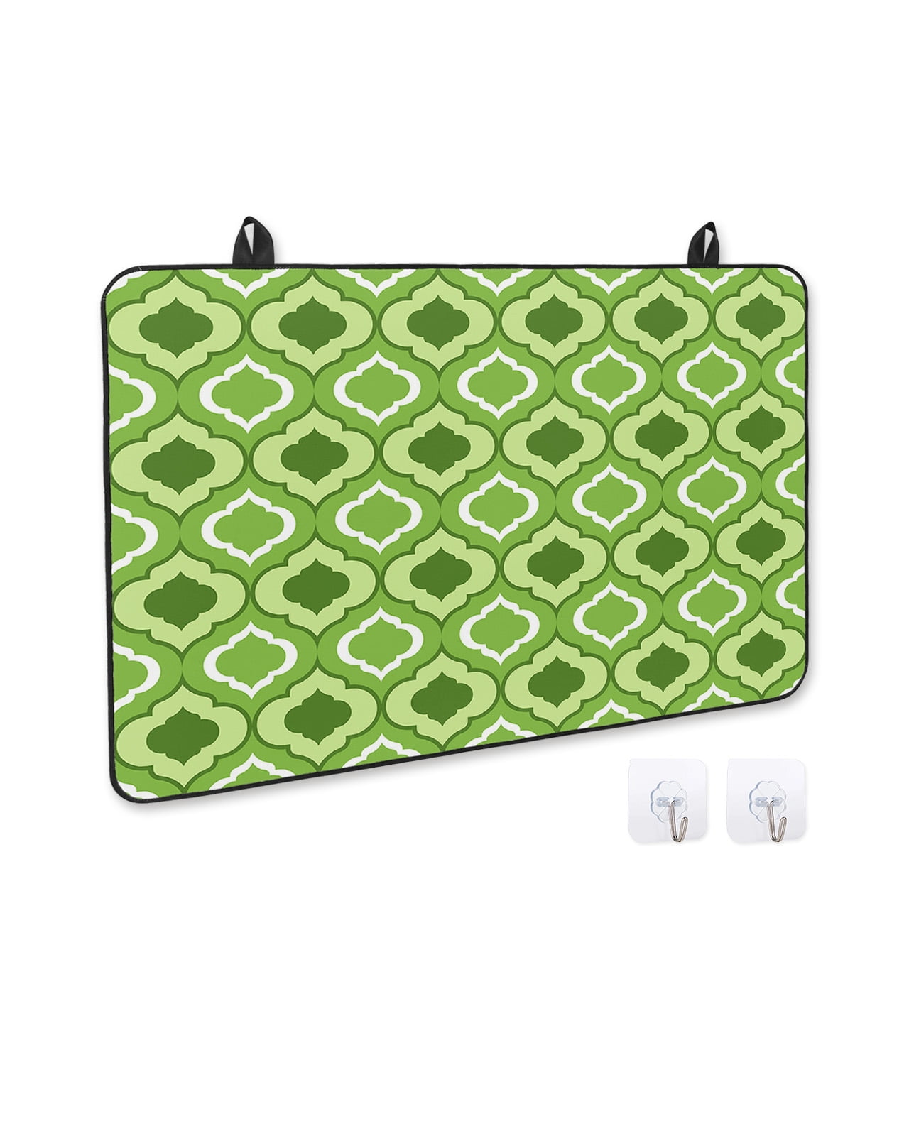 Stove Cover For Electric Stove Green Moroccan Pattern Geometric Stove Top Cover For Glass Top