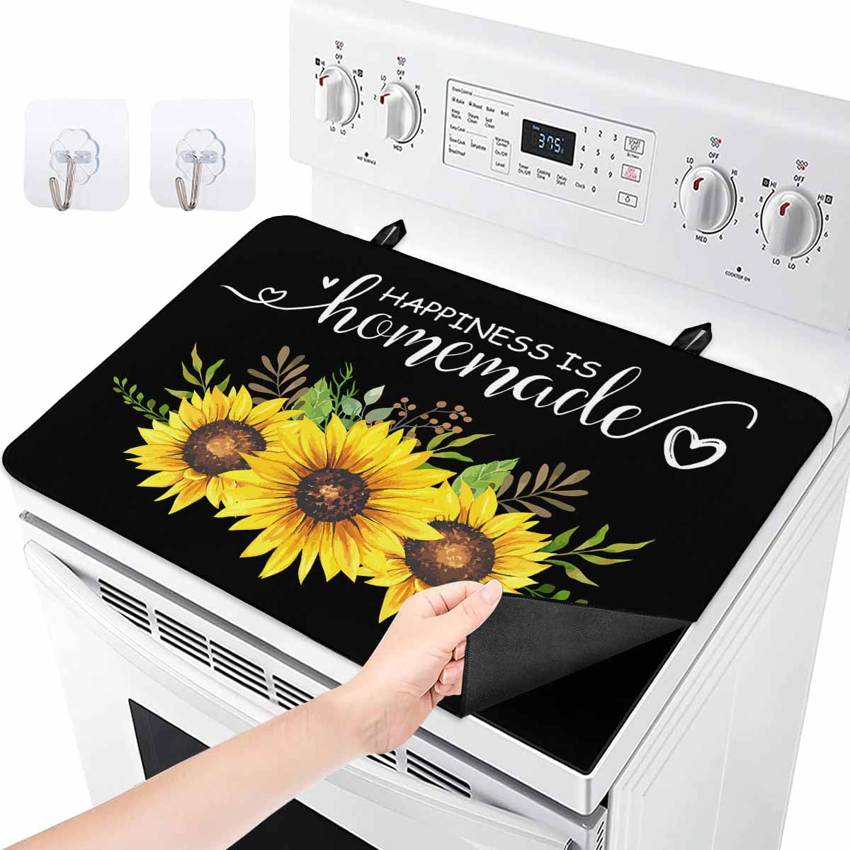 Stove Covers Sunflower Ceramic Glass Cook Electric Top Protector 28.5 x ...