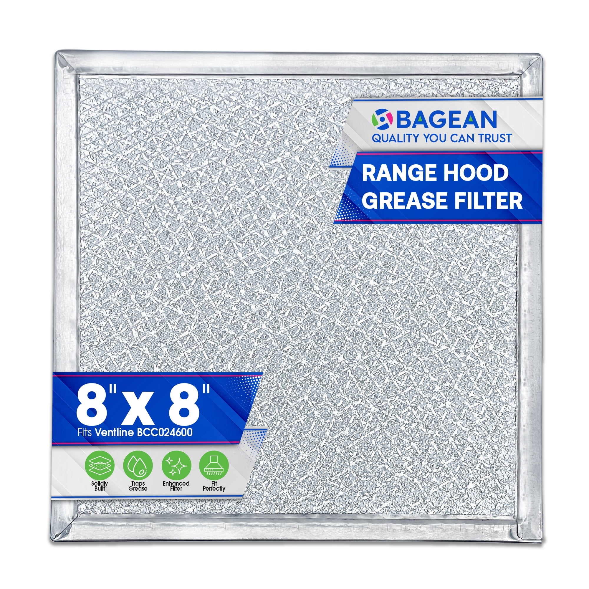 Stove Hood Vent Filter 8x8" Range Hood Filter Replacement for BCC024600 ...