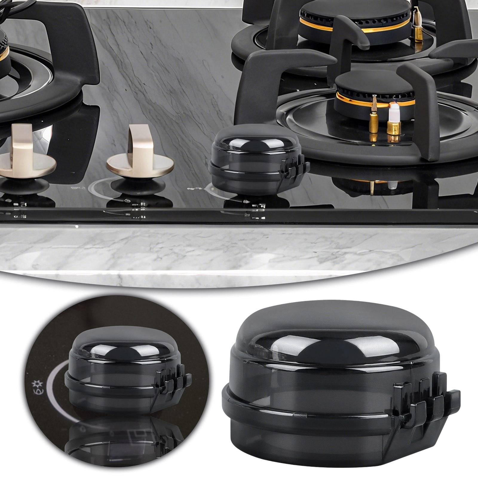 Stove Knob Safety Covers, 2025 Upgraded Press Gas Stove Knob Locks ...