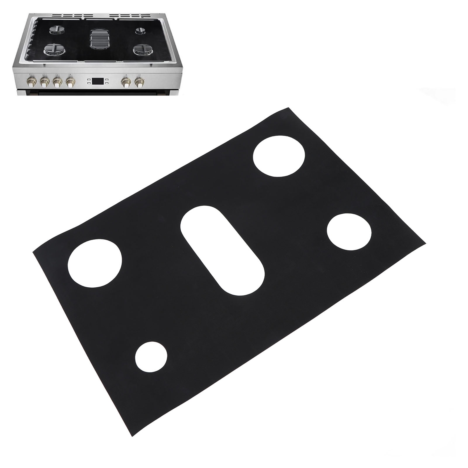 Stove Top Burner Covers, PTFE Reusable Gas Range Stove Mat Protector ...