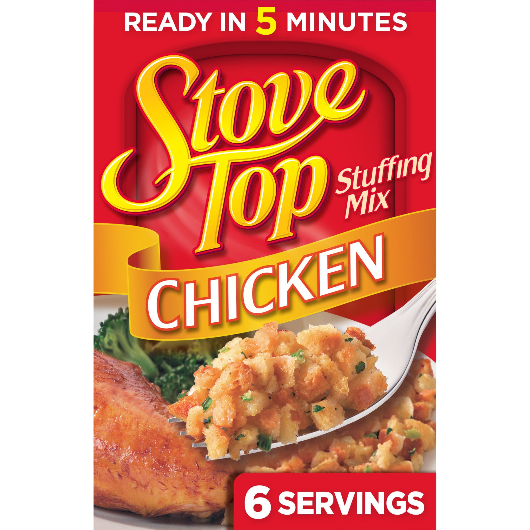 Stove Top Chicken Stuffing Mix Side Dish, 6 oz Box - Walmart.com