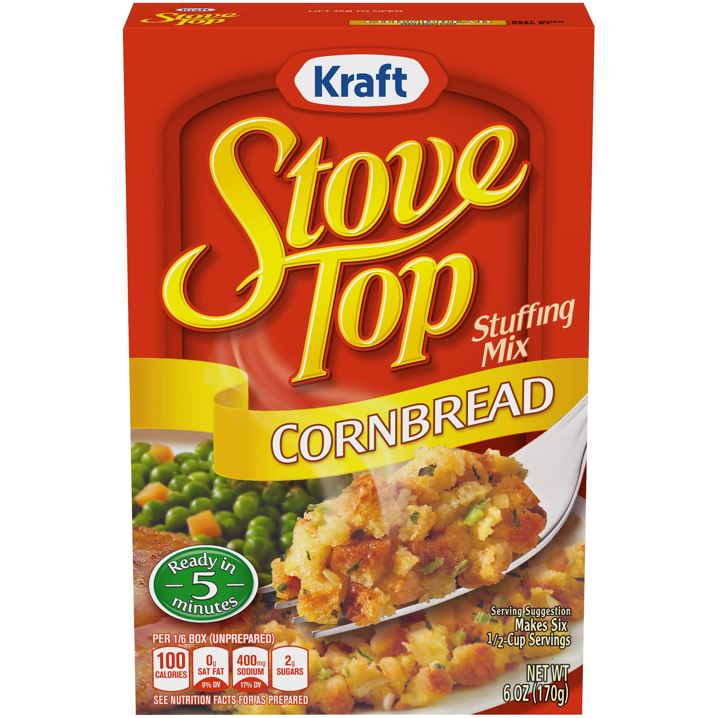 Stove Top Cornbread Stuffing Mix (6 oz Boxes, Pack of 12) - Walmart.com