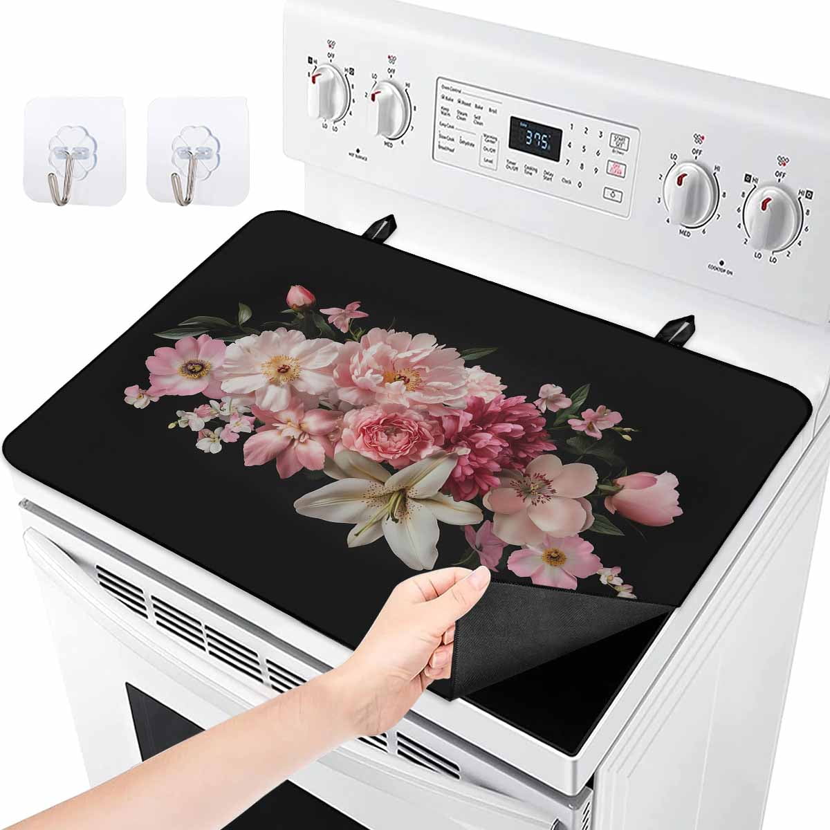 Stove Top Cover for Electric Stove 28.5”x 20.5” Heat Resistant Glass ...