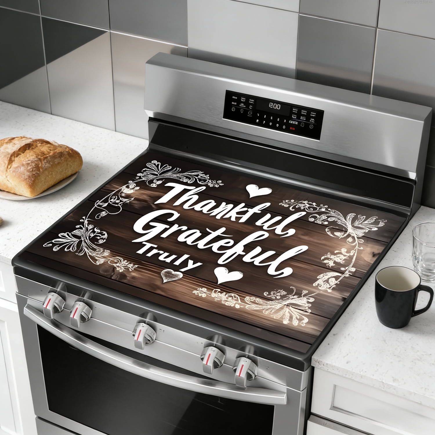 Stove Top Cover for Electric Stove 28 "x 20 ", Grateful pattern Heat ...