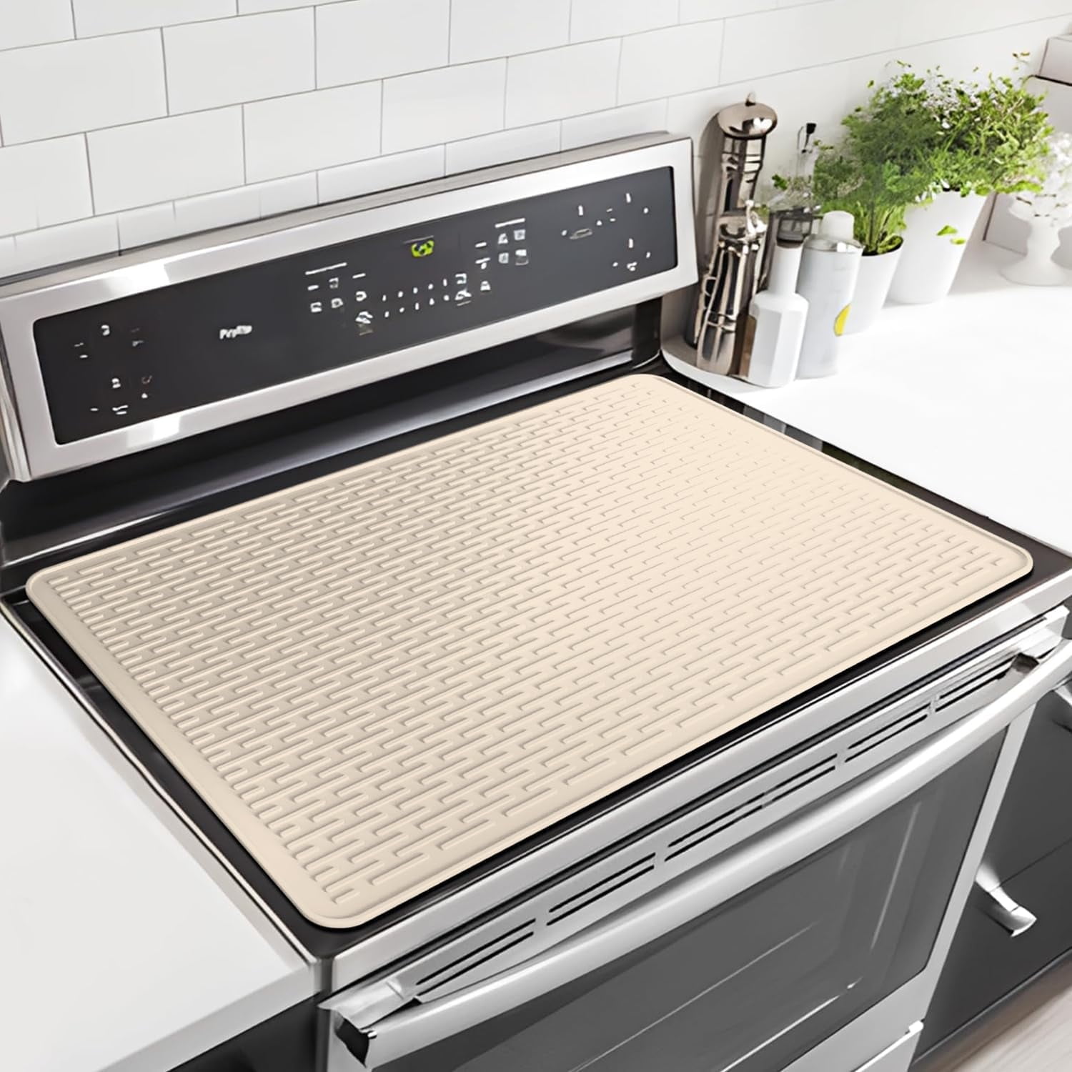 Stove Top Cover for Electric Stove - Silicone Stove Mat for Glass Top ...