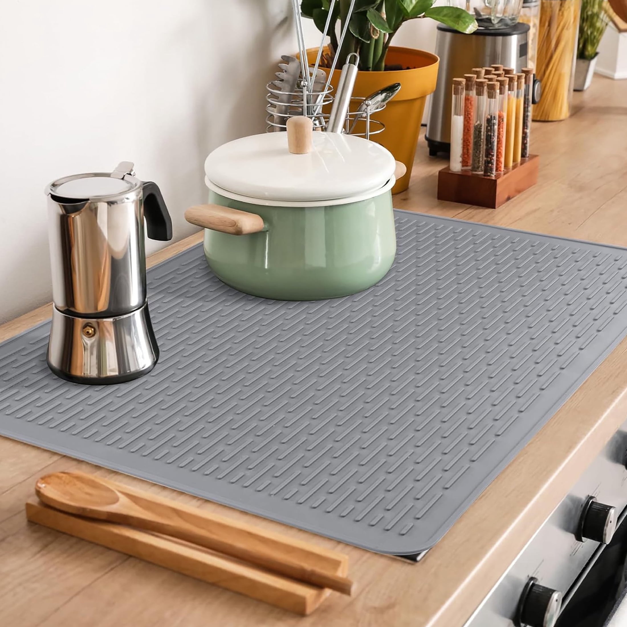 Stove Top Cover for Electric Stove - Silicone Stove Mat for Glass Top ...