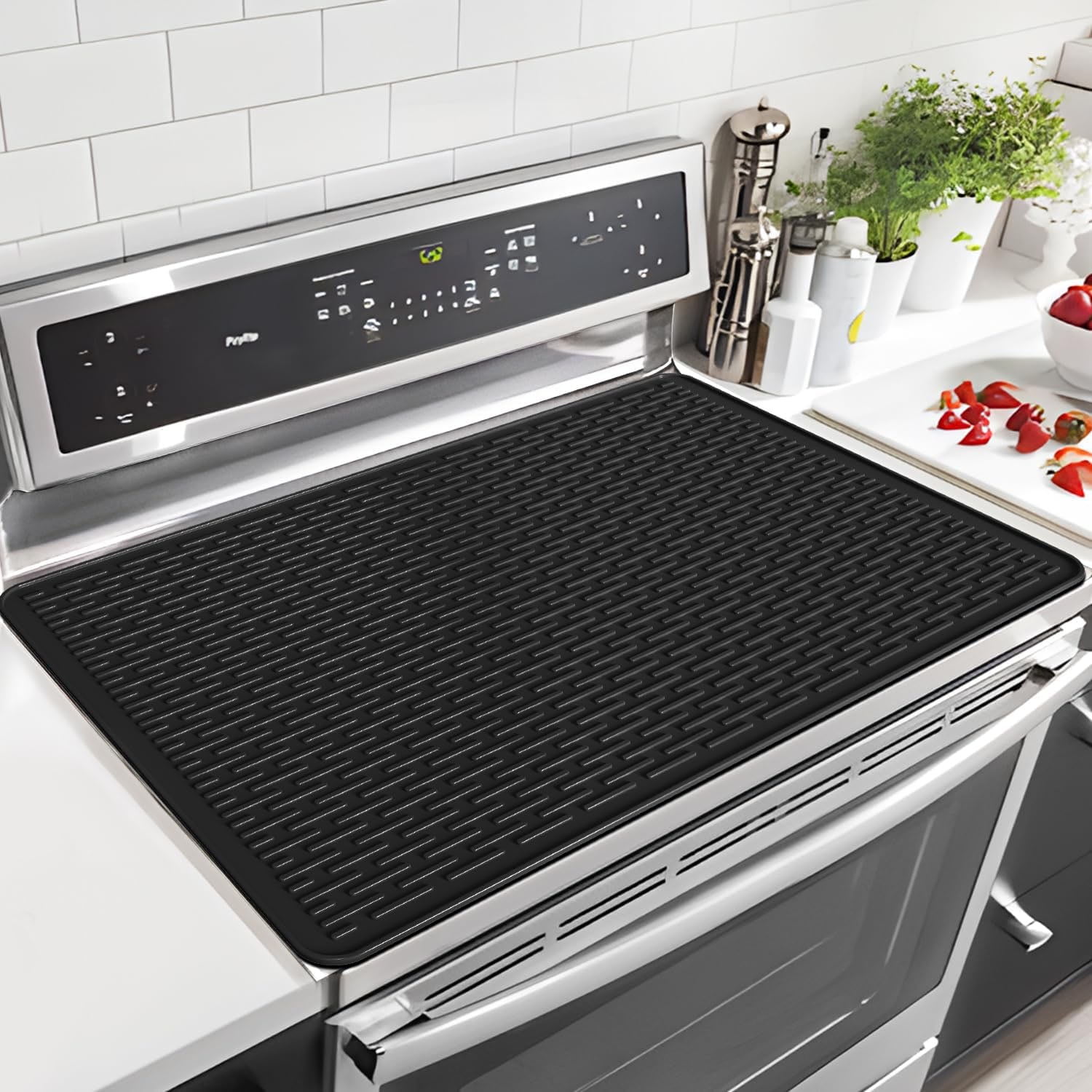 Stove Top Cover for Electric Stove, Silicone Stove Mat for Glass Top ...