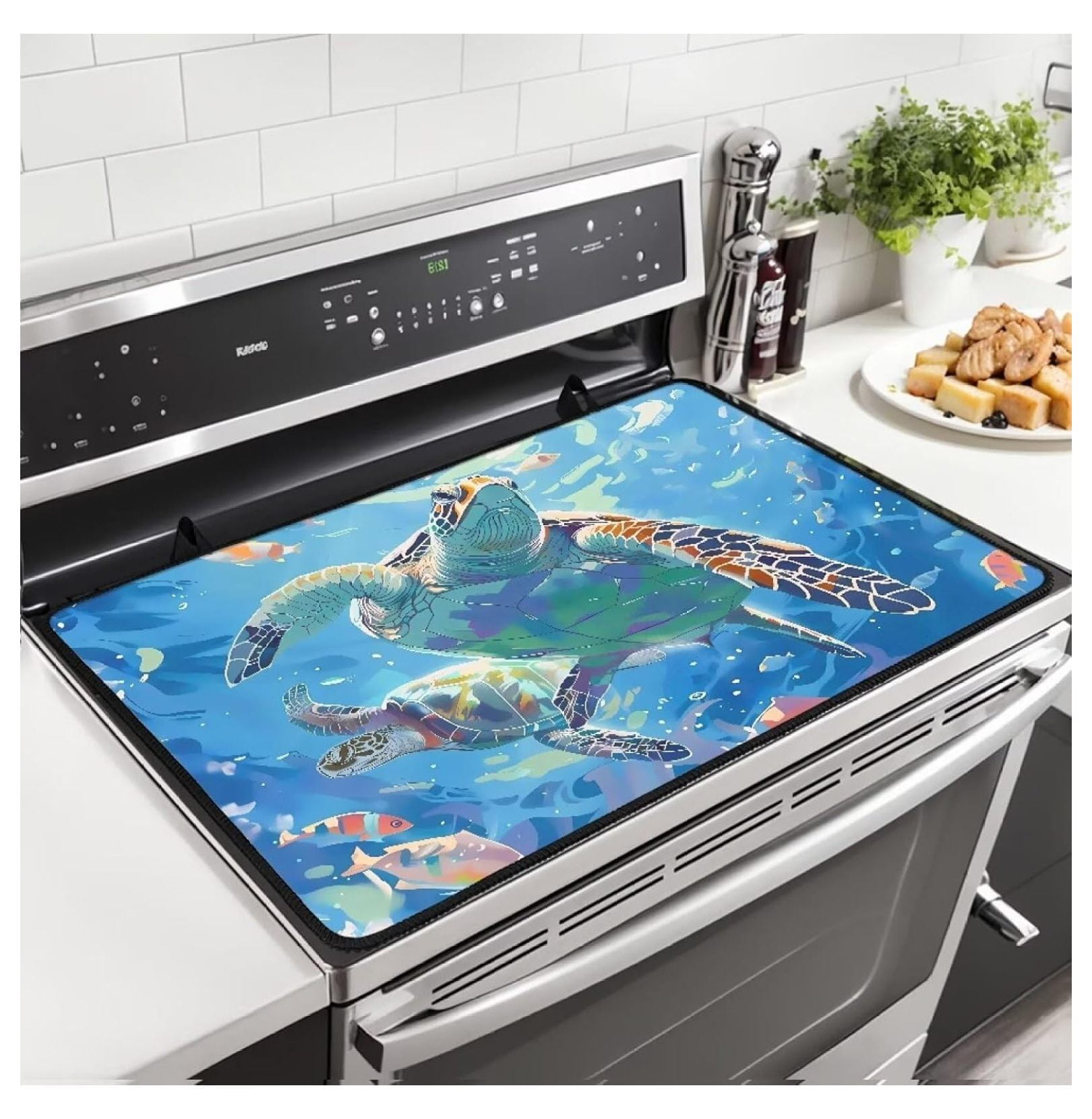 Stove Top Cover, Heat Resistant Stove Cover for Top Electric Stove, Sea ...