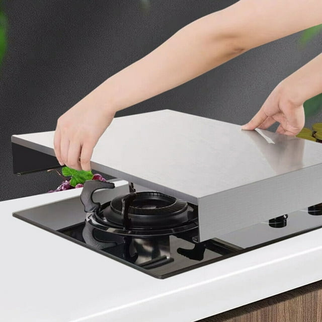 Stove Top Cover Stainless Steel Gas Stove Top Burner Protective Cover ...