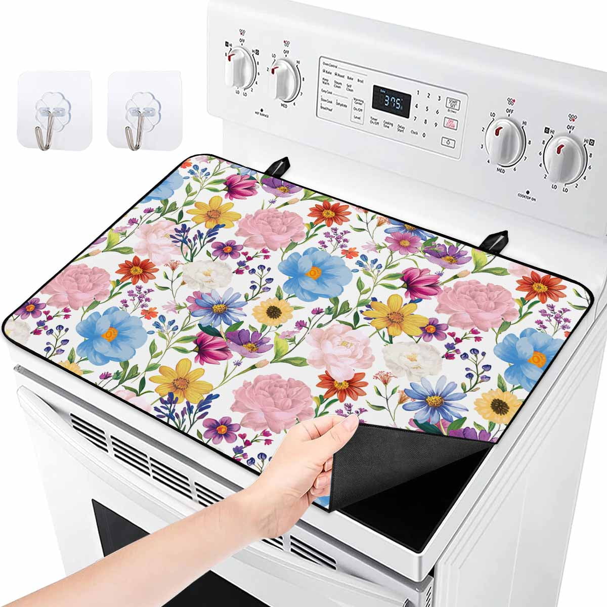 Stove Top Cover for Electric Stove 28.5”x 20.5” Heat Resistant Glass ...