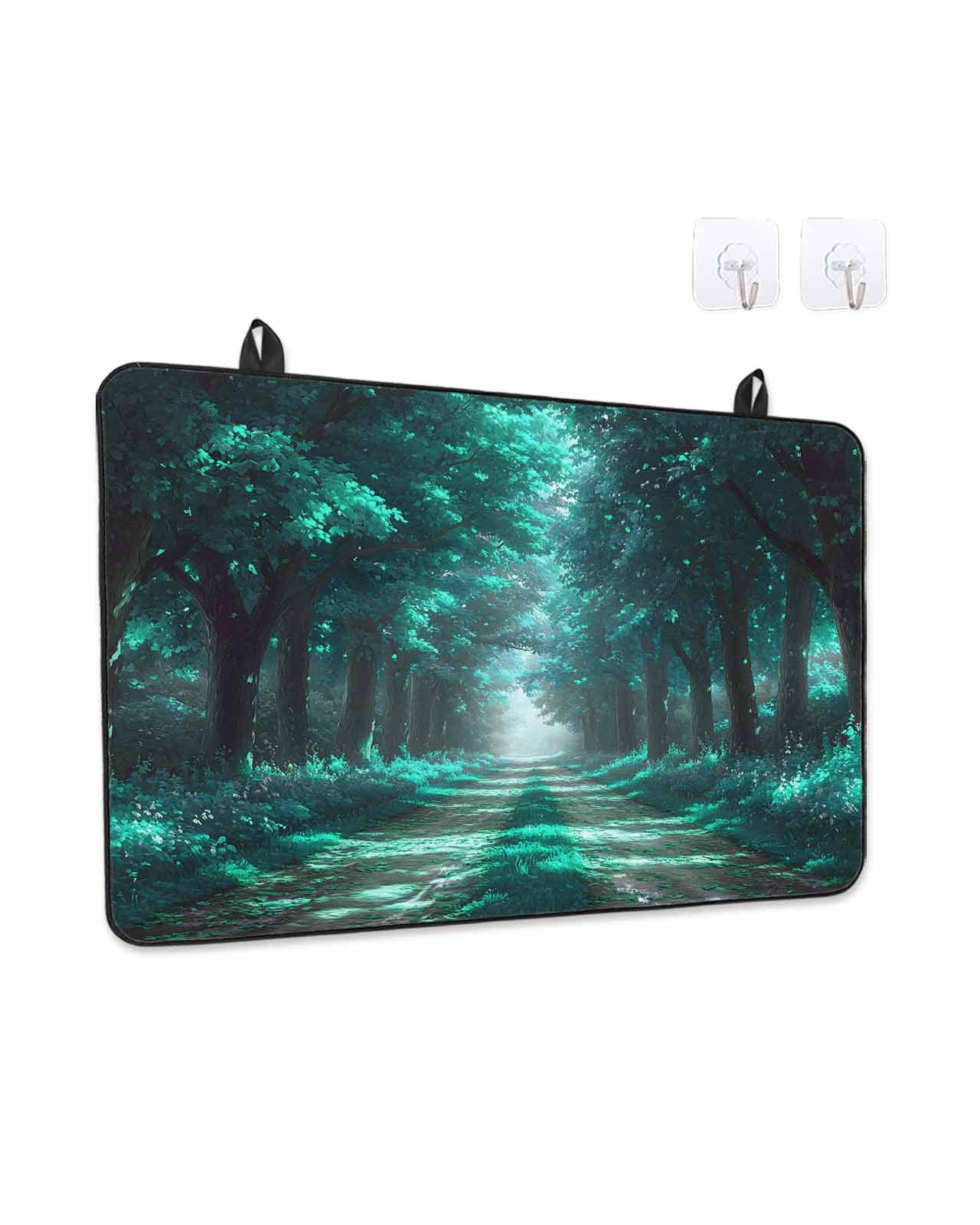 Stove Top Covers for Electric Stove 24x21 Inches, Aque Trees Heat ...