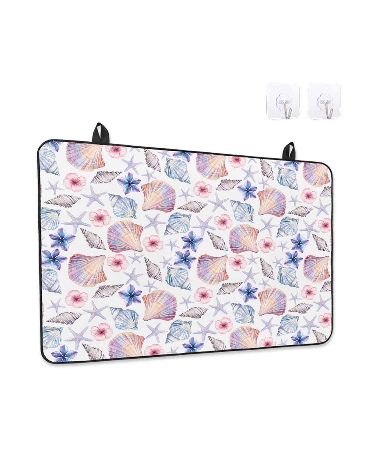 Stove Top Covers for Electric Stove 24x21 Inches, Blue Flower Heat ...