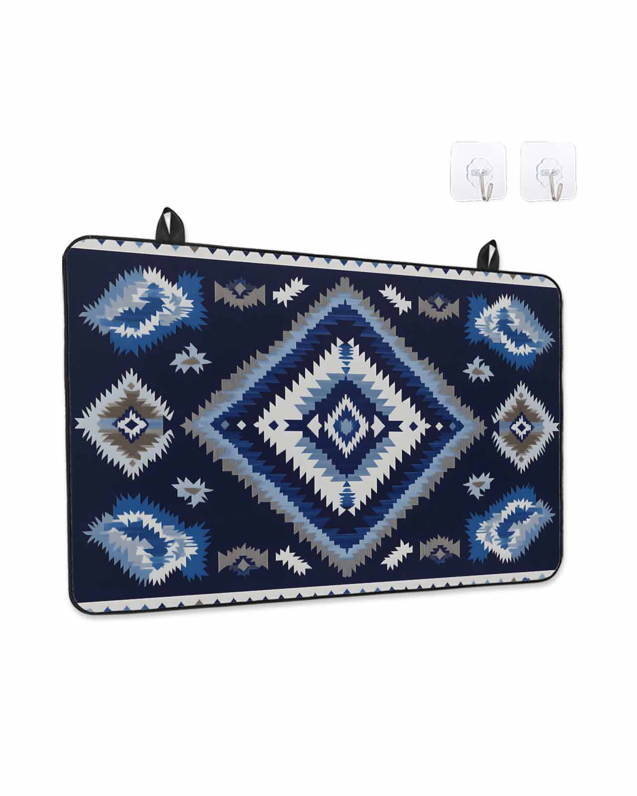 Stove Top Covers for Electric Stove 24x21 Inches, Boho Navy Blue Grey ...