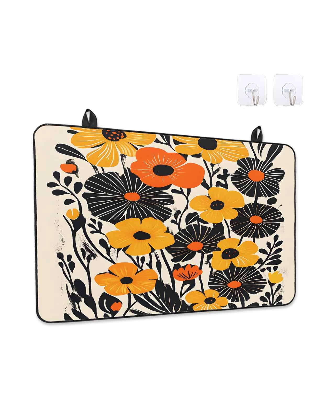 Stove Top Covers for Electric Stove 24x21 Inches, Orange Yellow Black ...