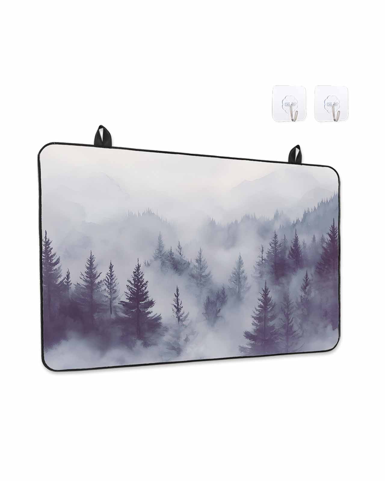 Stove Top Covers for Electric Stove 24x21 Inches, Retro Foggy Forest ...